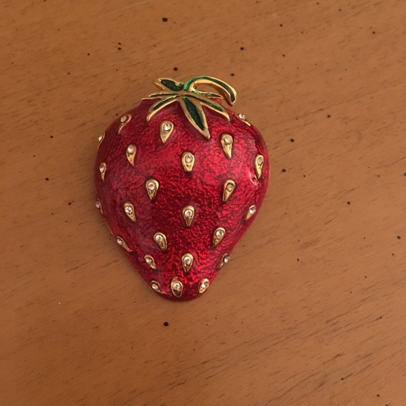 Jewelry | Vintage Looking Strawberry Brooch Pin | Poshmark